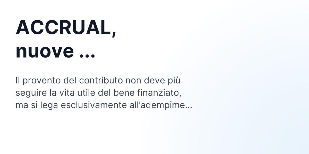 ACCRUAL, nuove FAQ RGS: cancellati i riscontri passivi sui contributi ...