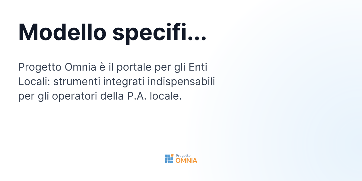 Modello specificazione offerta economica - Lavori - Affidamento Diretto ...
