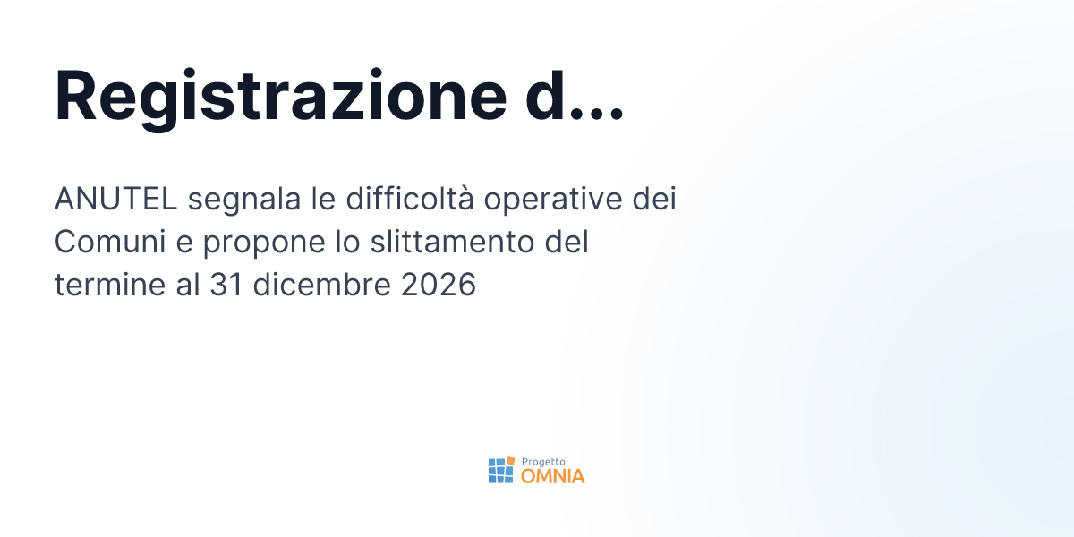 Registrazione degli aiuti di Stato IMU nel RNA: richiesta di proroga ...